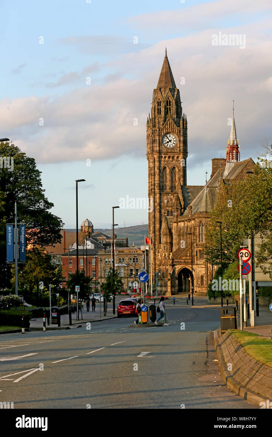 Rochdale clock tower town hall hi-res stock photography and images - Alamy