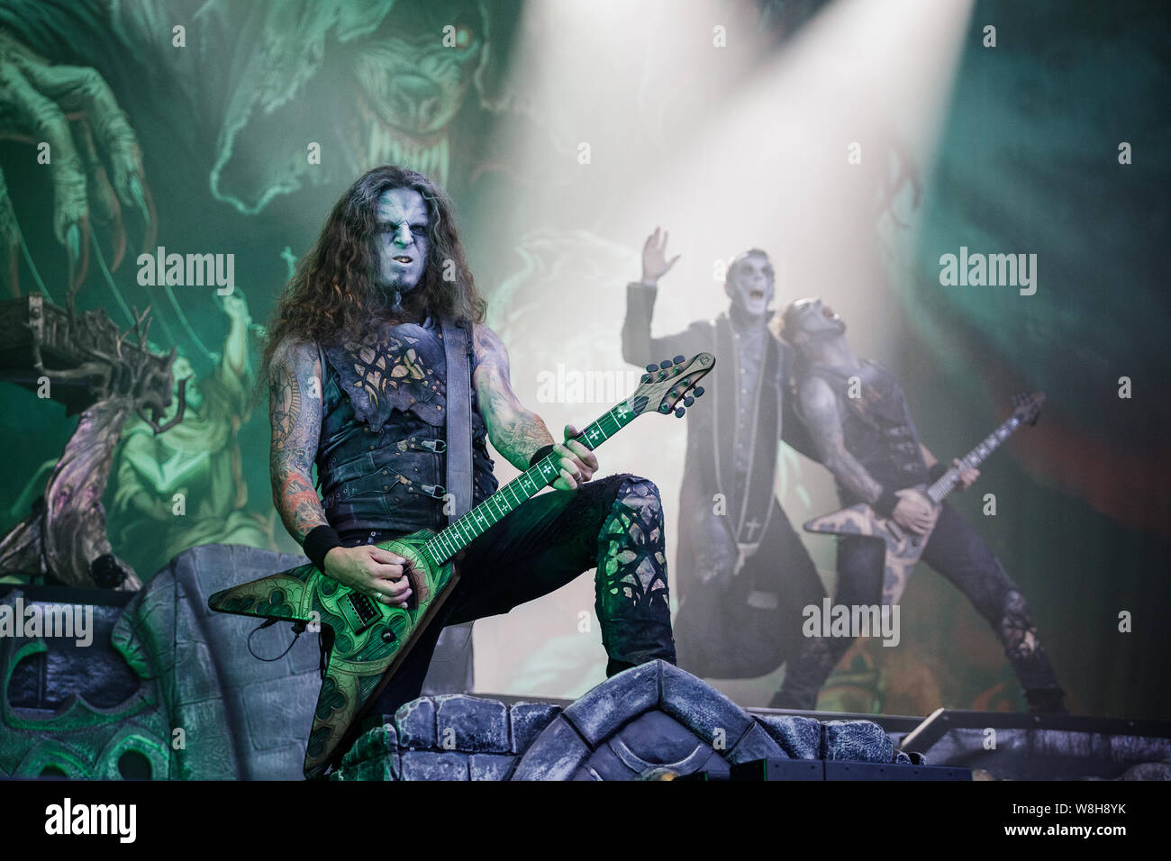 Powerwolf perform live on stage at Bloodstock Open Air Festival, UK ...
