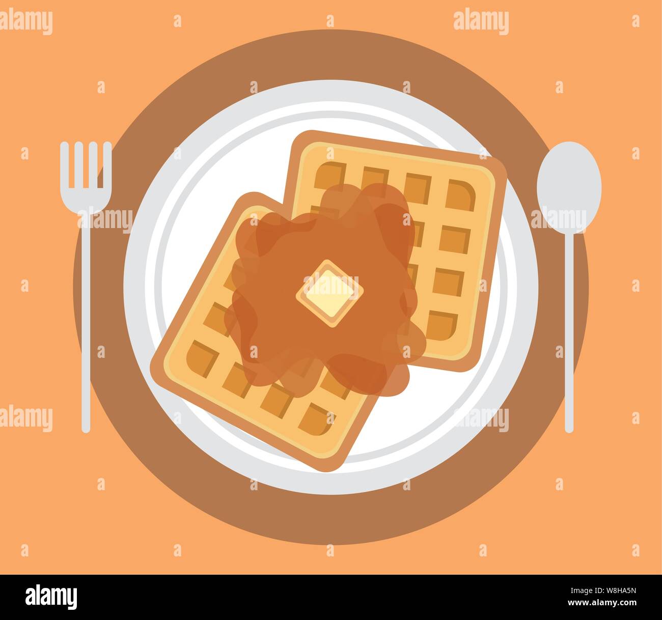 breakfast cooking icons flat design Stock Vector Image & Art - Alamy