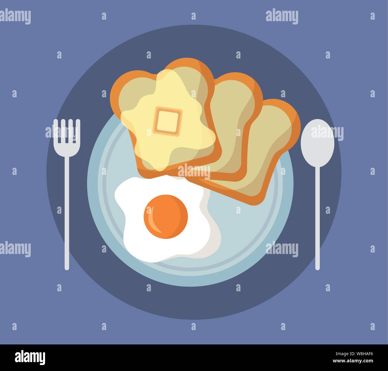 breakfast cooking icons flat design Stock Vector Image & Art - Alamy