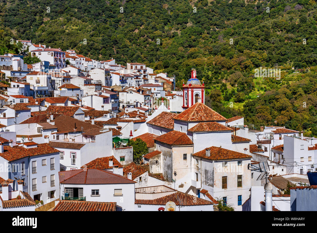 Benarraba white village in Malaga province, Andalusia, Spain in Europe ...