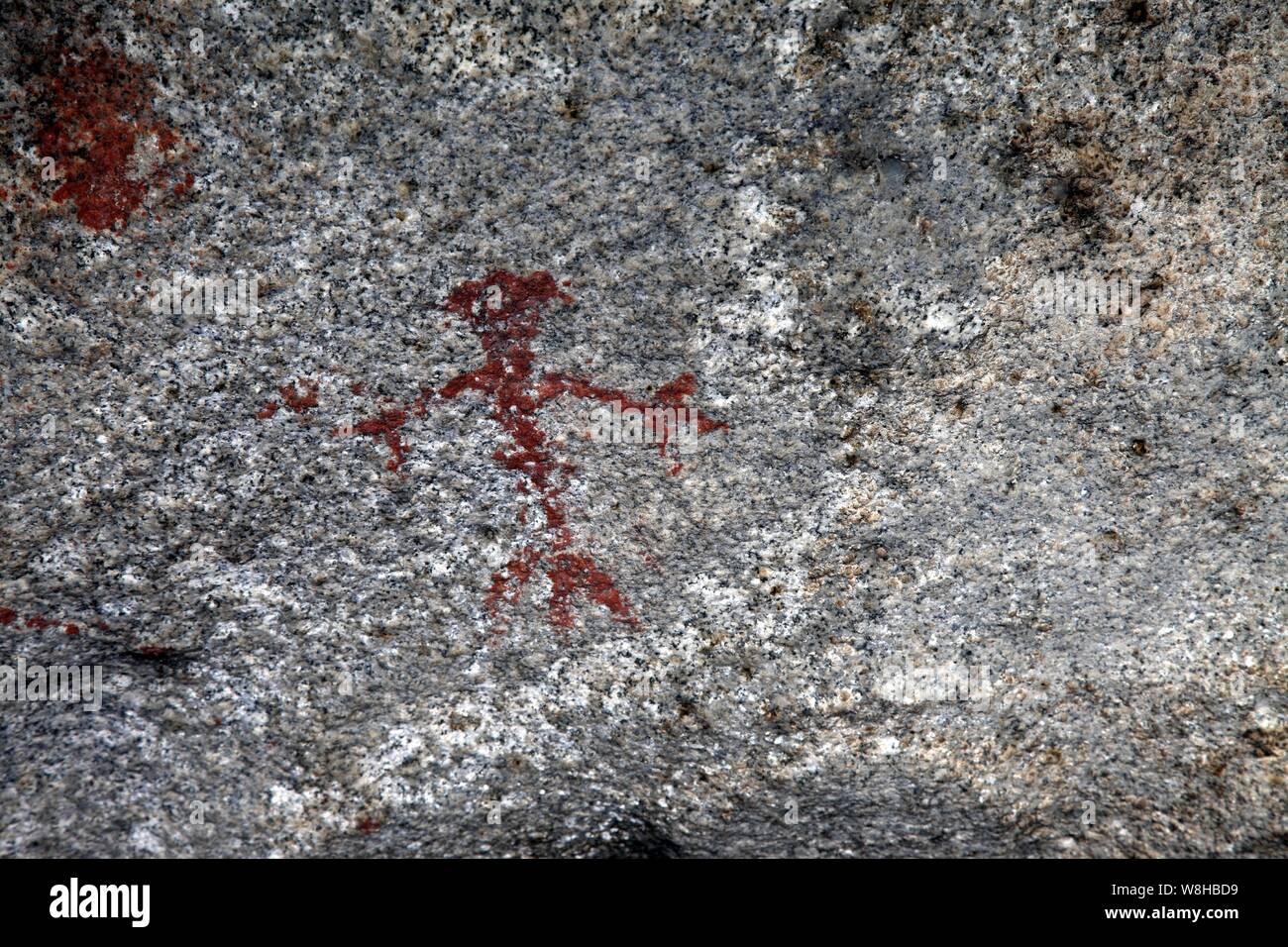 View of rock carvings discovered in Duogate cave in Habahe county ...