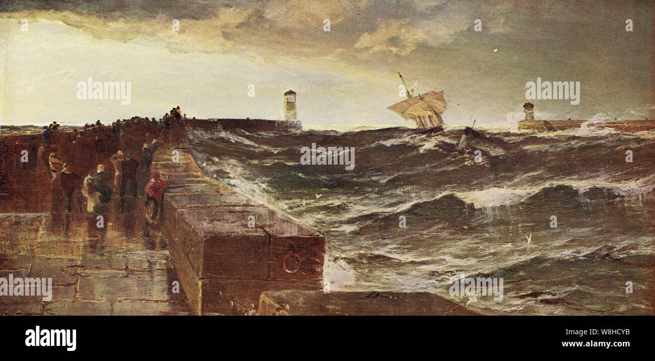 After Three Days' Gale by Edwin Ellis - 1885 Stock Photo - Alamy