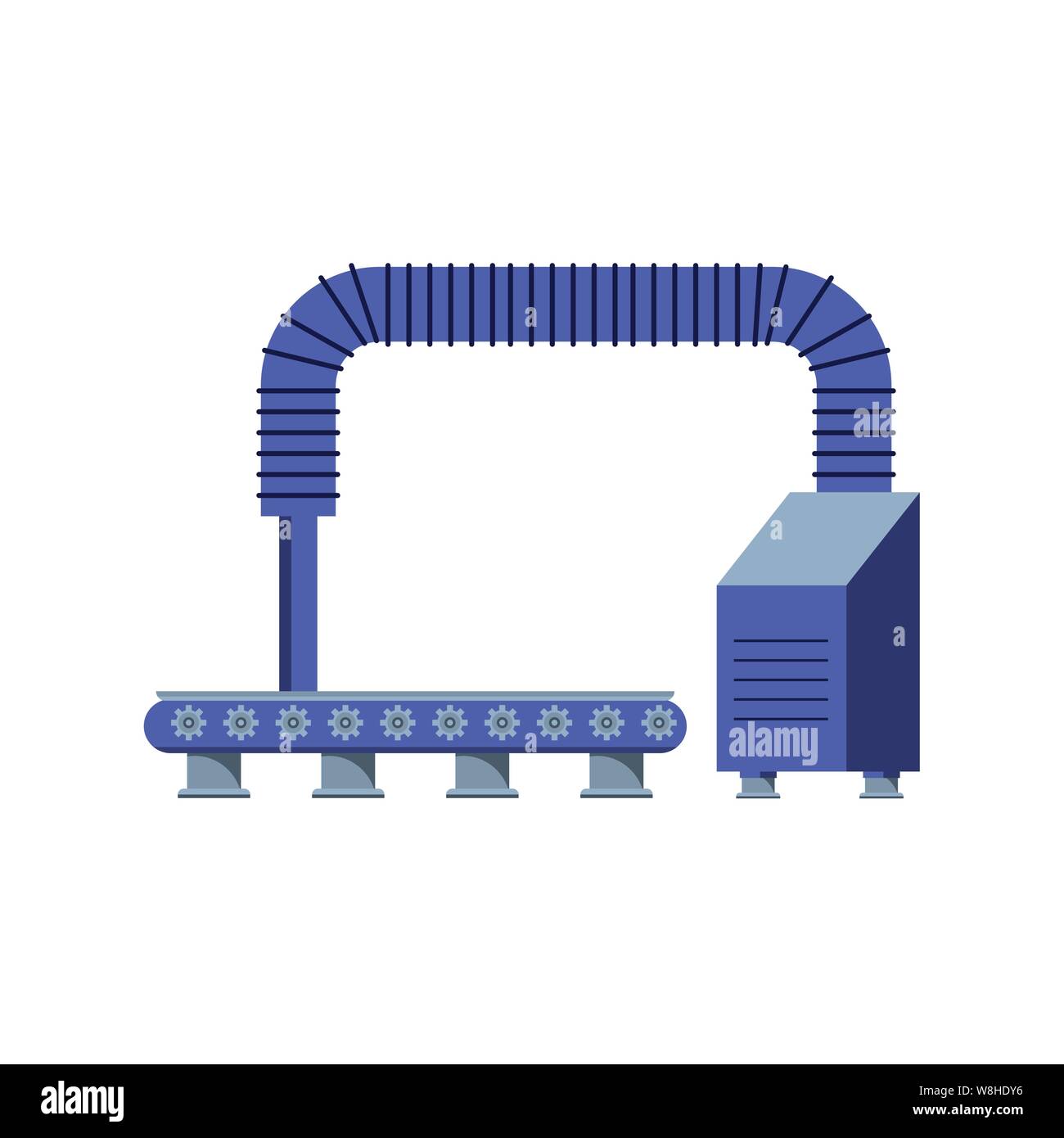 industrial production machine isolated icon vector illustration design ...
