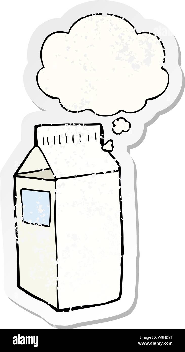 Milk carton sticker vector hi-res stock photography and images - Alamy