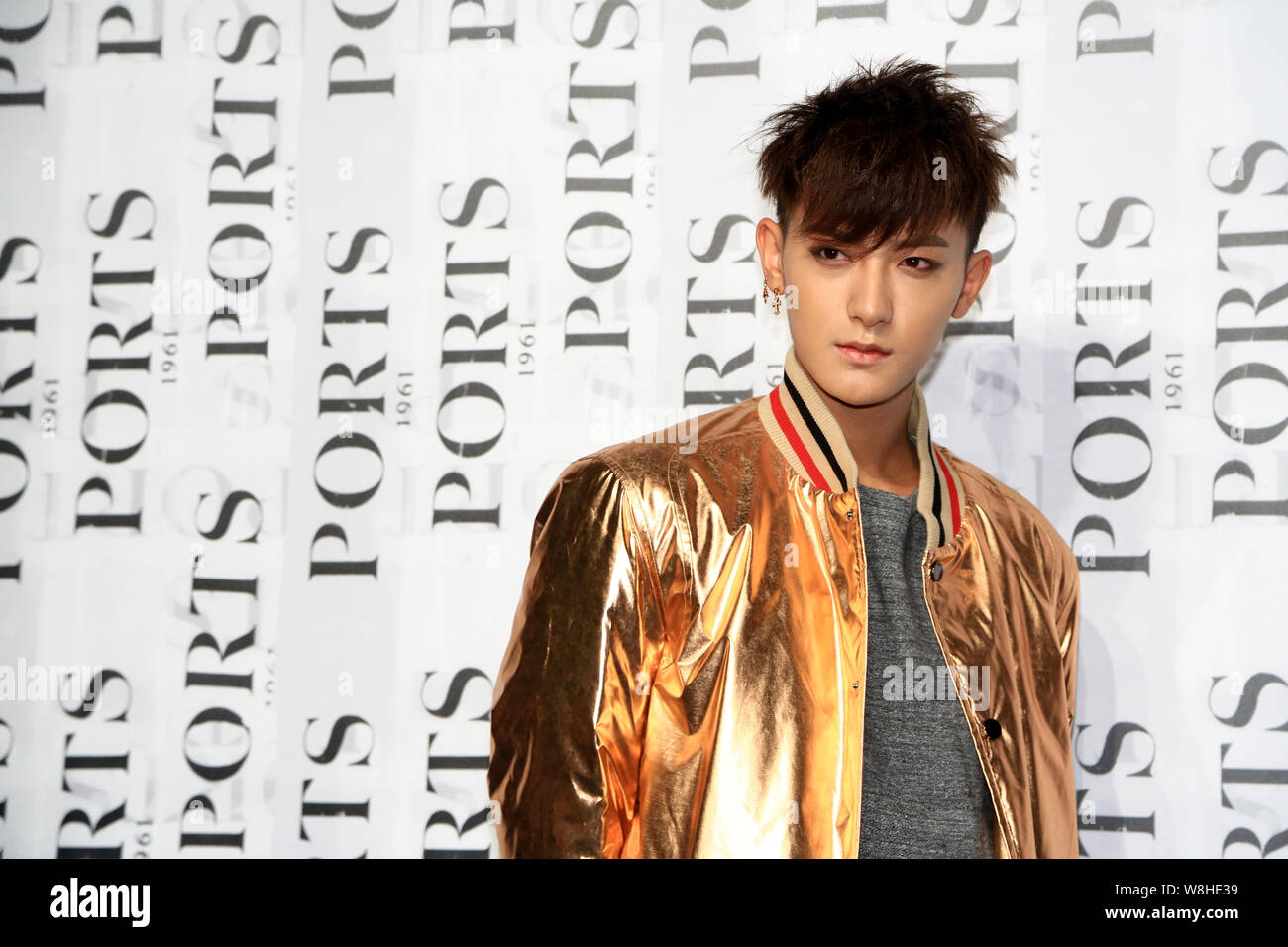 Chinese singer and actor Haung Zitao (Z.TAO) arrives for the fashion ...