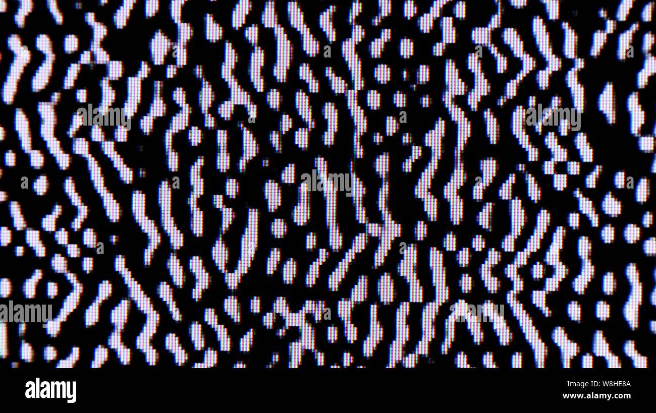 TV Static Noise Glitch Effect Stock Photo - Alamy
