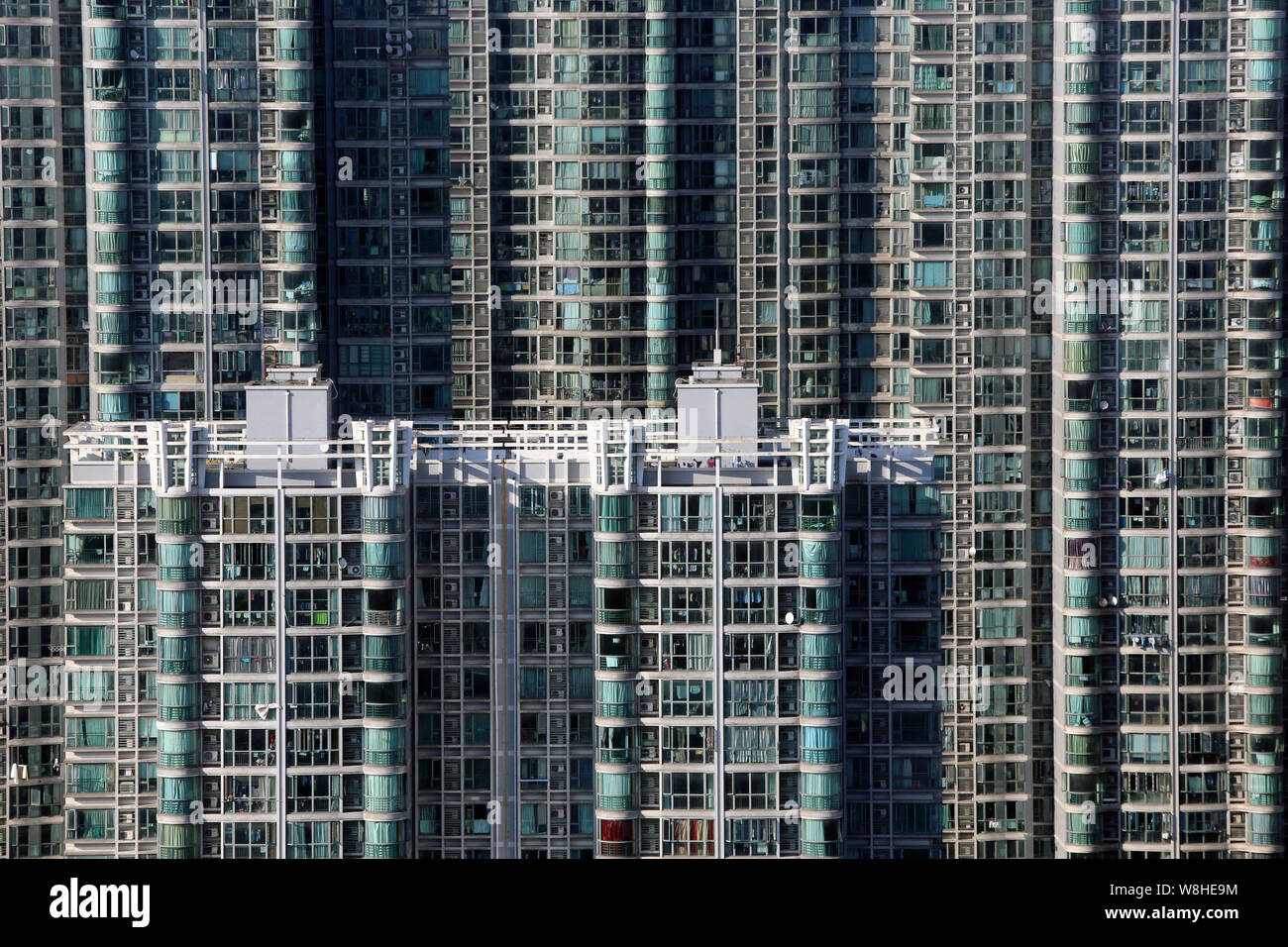 --FILE--High-rise apartment buildings are pictured at a residential ...