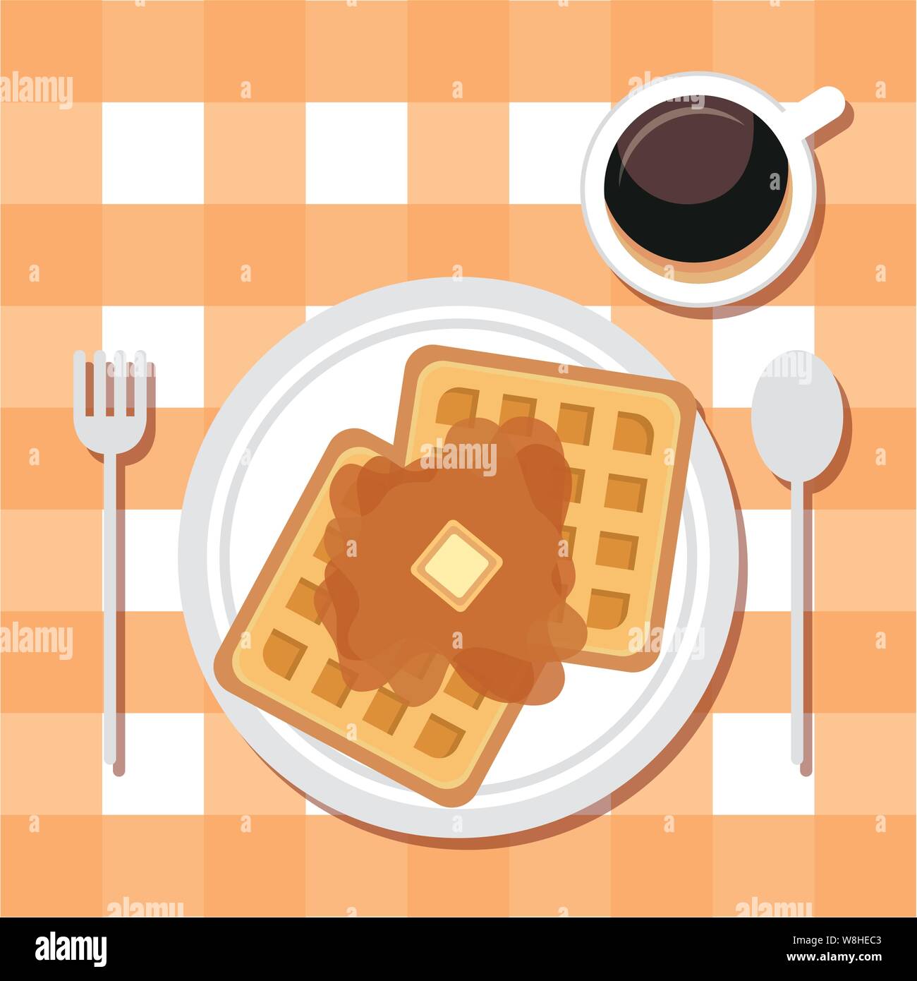 breakfast cooking icons flat design Stock Vector Image & Art - Alamy