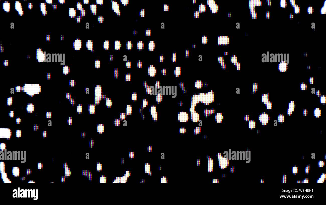 TV Static Noise Glitch Effect Stock Photo - Alamy