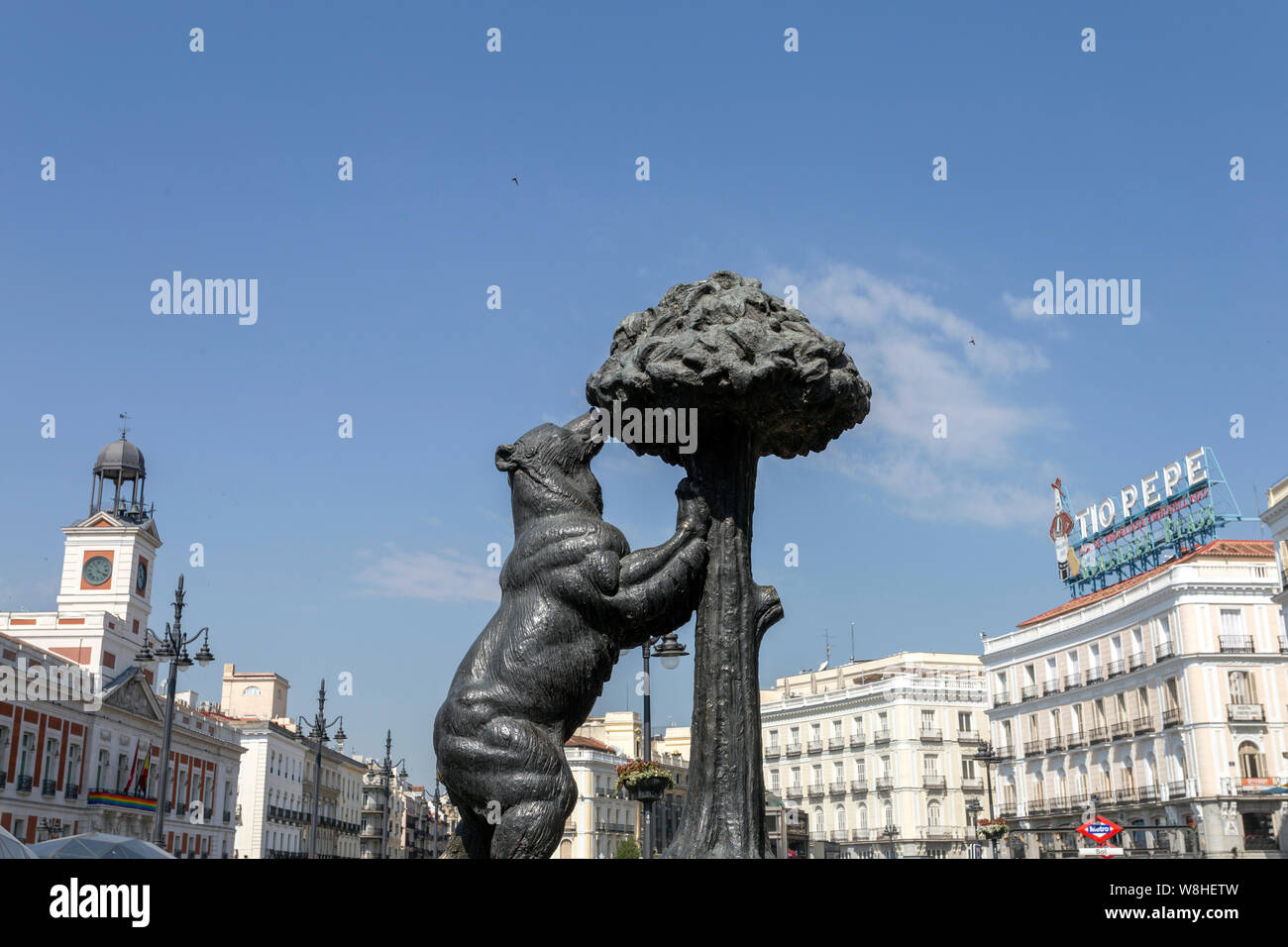 Madrid, Spain - 7 1 2019: Bear and the Madrono Tree heraldic symbol of ...