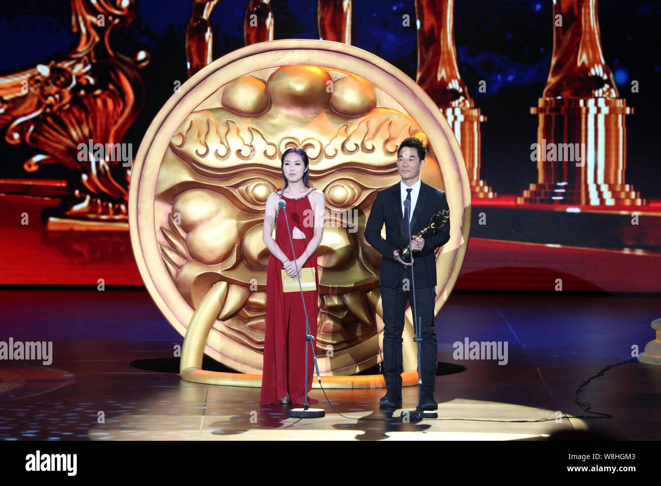 Hong Kong singer and actress Miriam Yeung, left, Taiwanese singer and ...