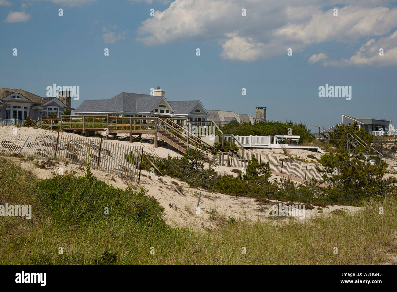 Houses on Sand Dunes Stock Photo - Alamy