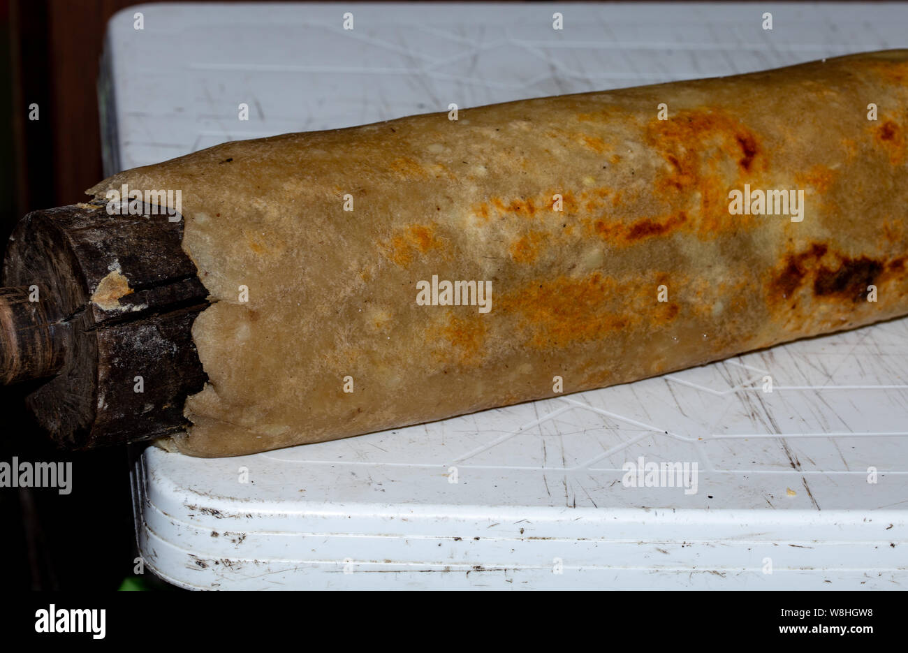 Preparation of CHOCHOCA - tpical food of Chiloe island, Chile ...