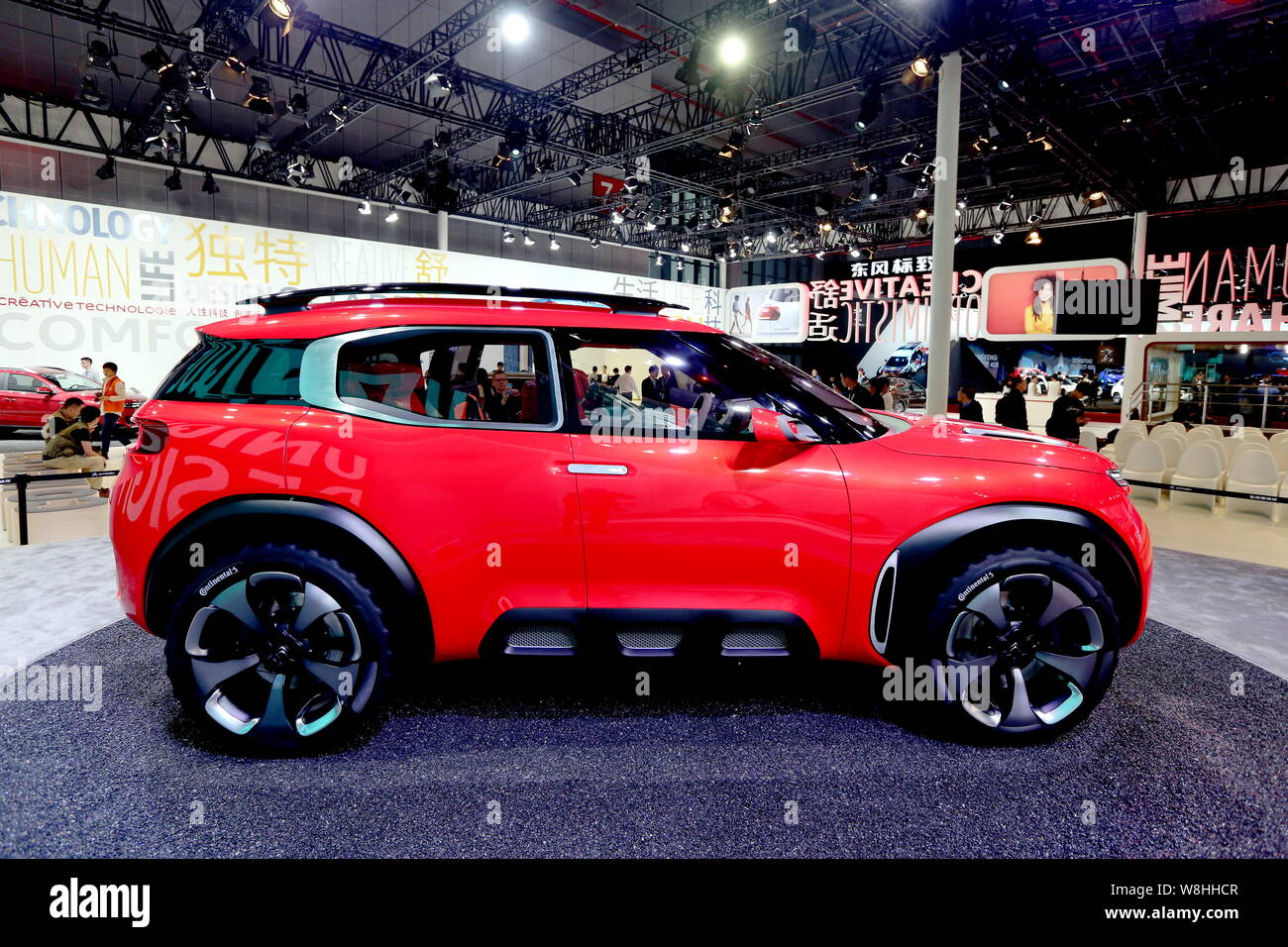 An Air Cross concept car of Citroen is on display during the 16th ...