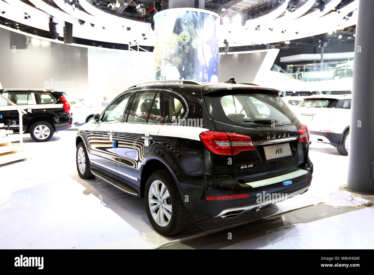 A Haval H8 SUV of Great Wall Motor is seen at the National Exhibition ...