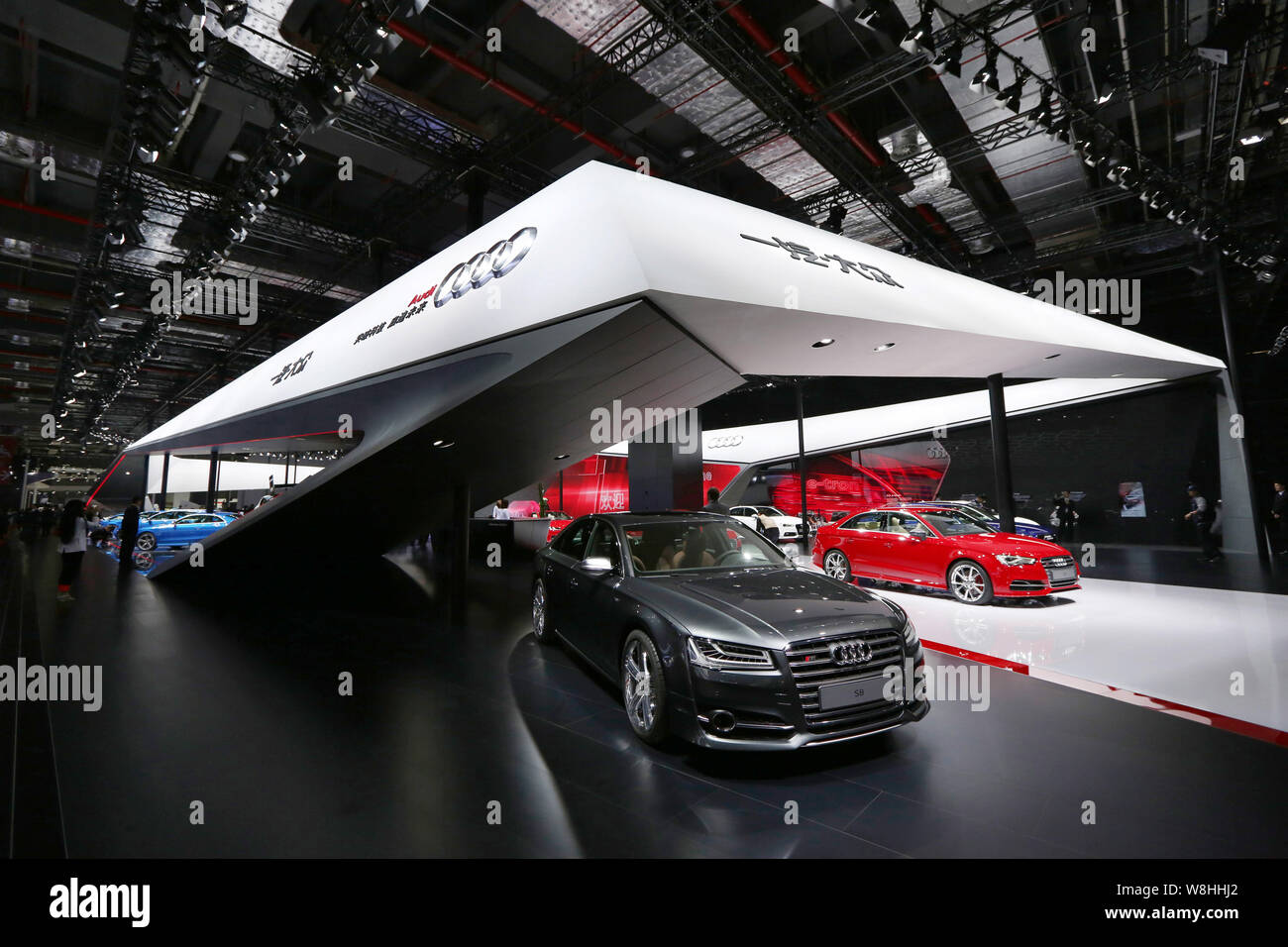 --FILE--An Audi S8 is on display during the 16th Shanghai International ...