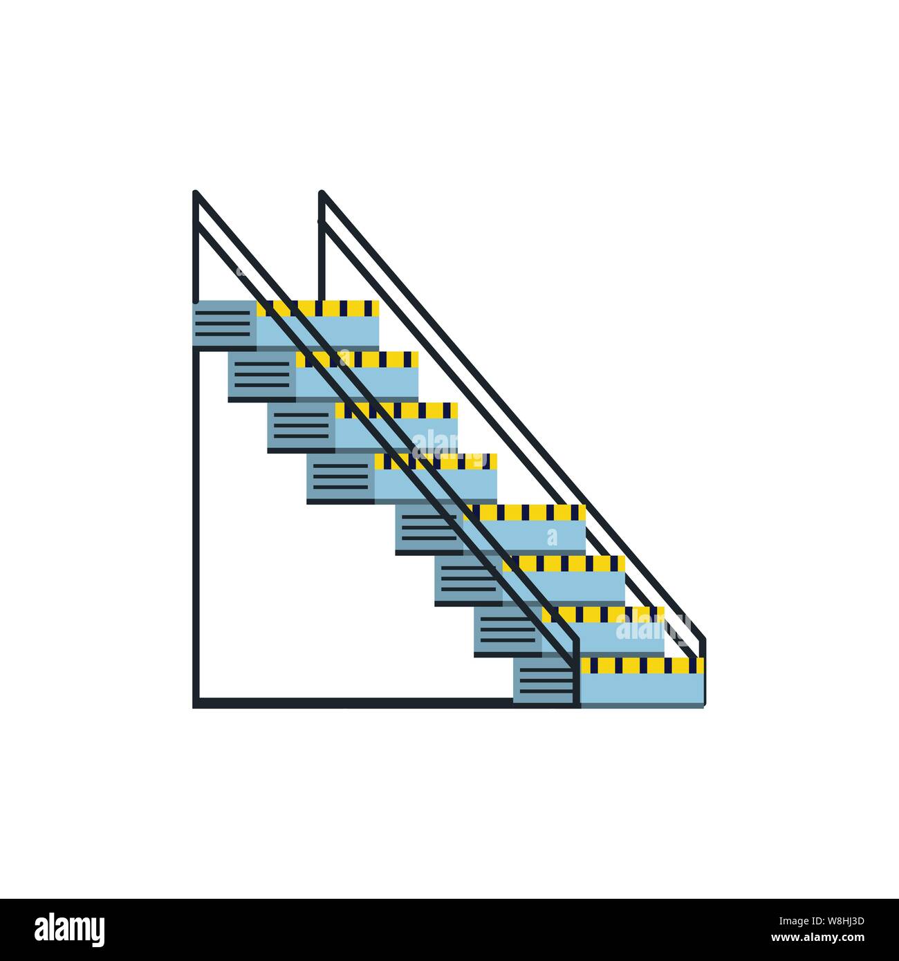 industrial factory stairs scene vector illustration design Stock Vector ...