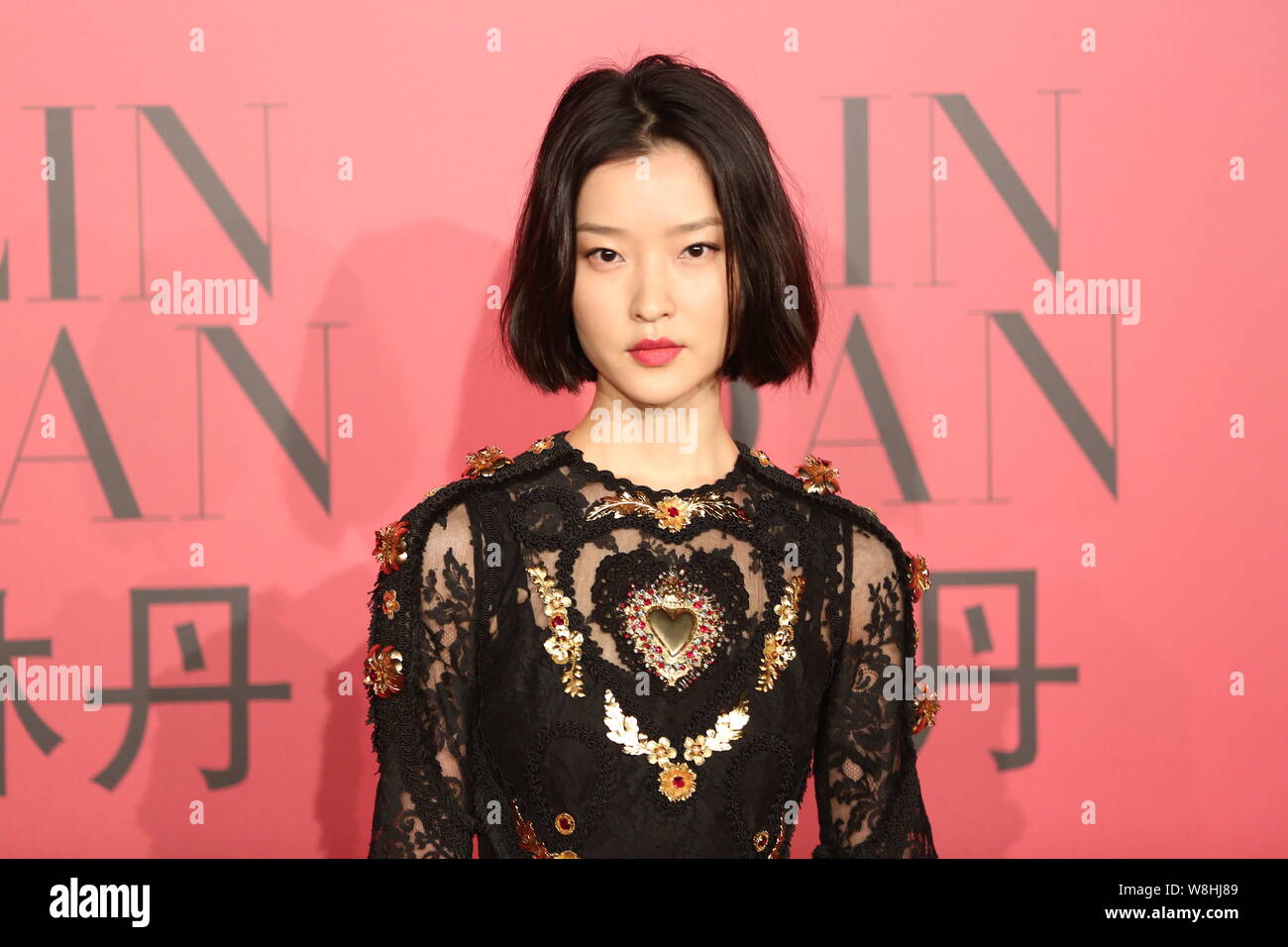 Chinese model Du Juan poses during the Dolce & Gabbana celebration ...