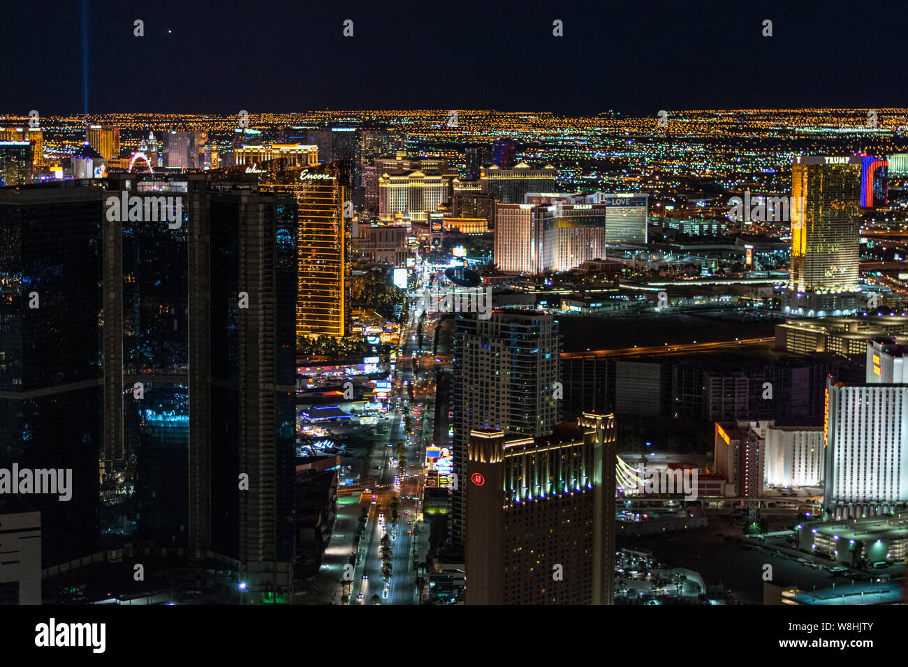 Aerial view of las vegas strip hi-res stock photography and images - Alamy