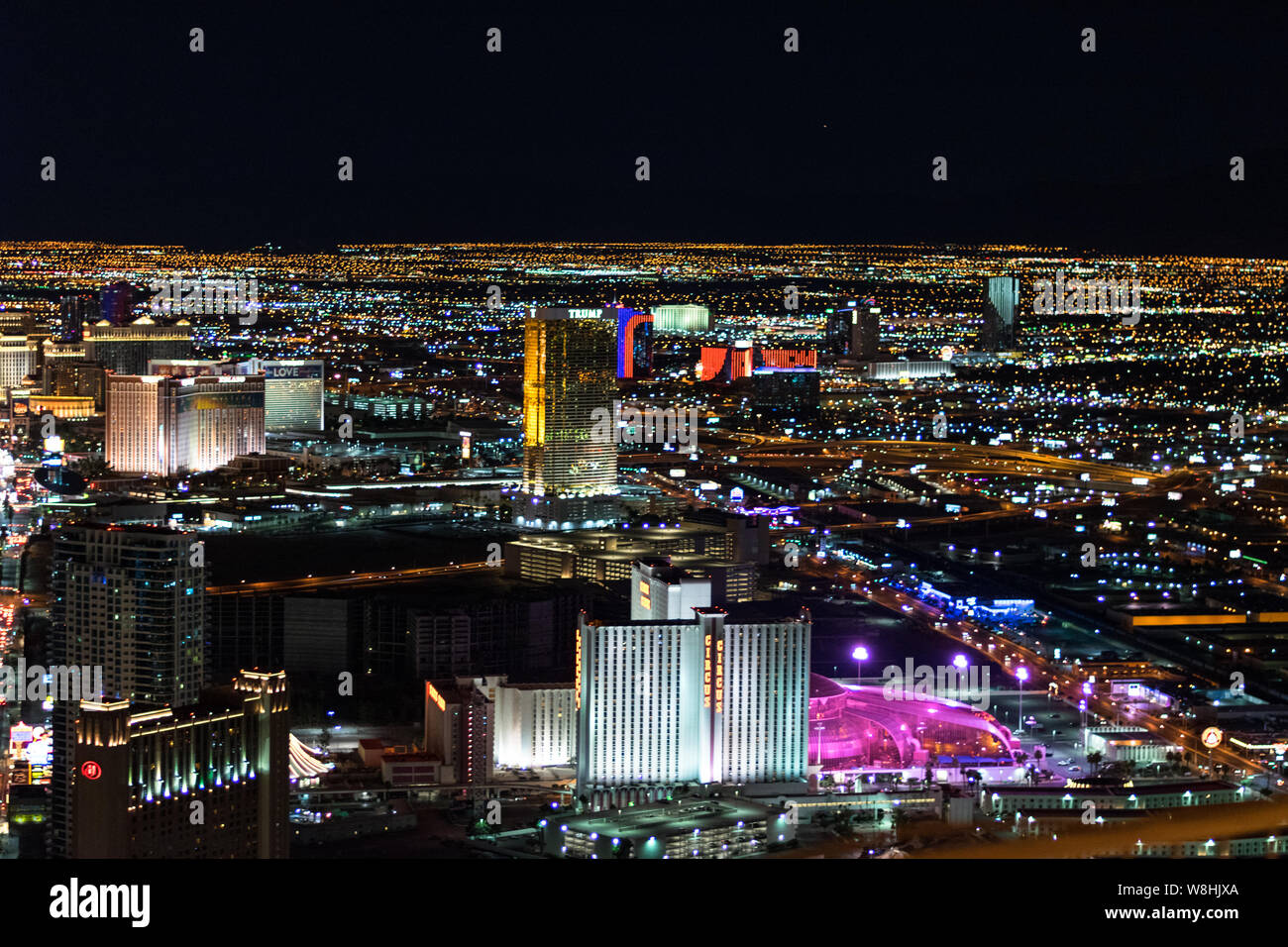 Aerial view of las vegas strip hi-res stock photography and images - Alamy