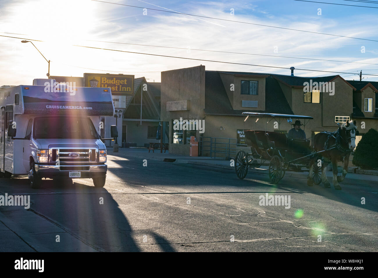 Williams, U.S.A - MARCH 7, 2017: Historic downtown in Williams Route 66 ...