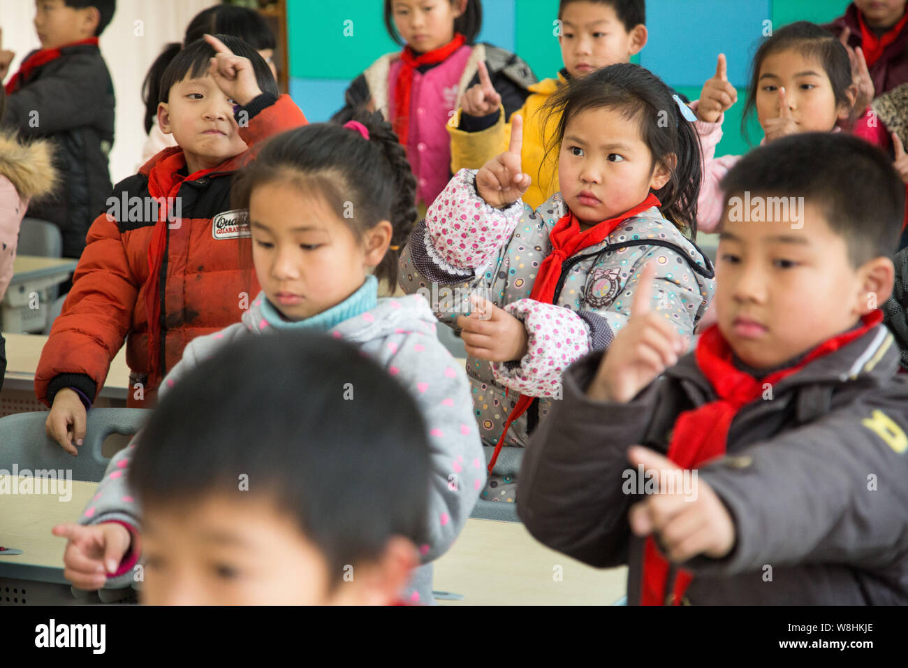 Students move their fingers in different directions and roll their eyes ...