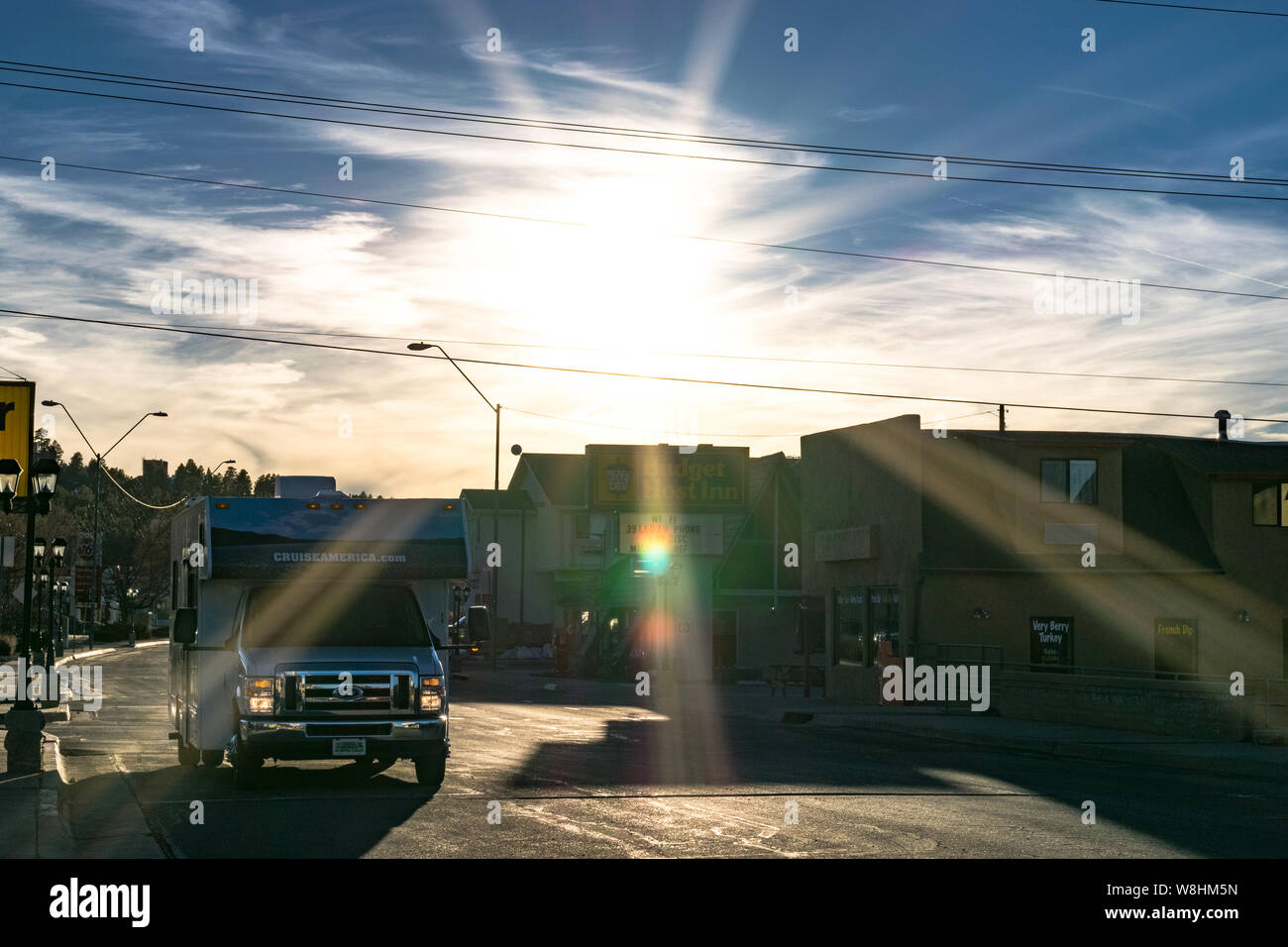 Williams, U.S.A - MARCH 7, 2017: Historic downtown in Williams, Route ...