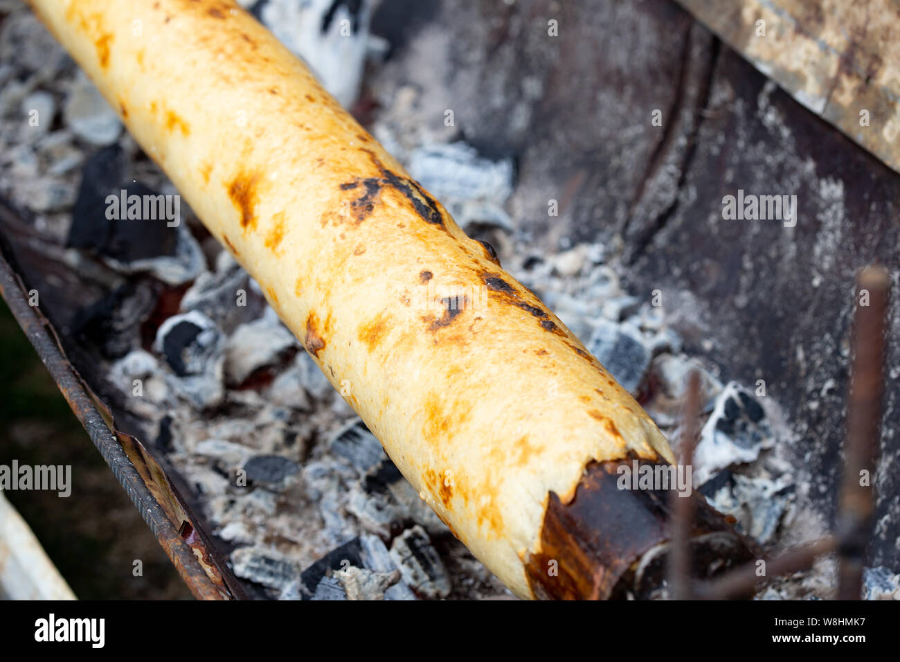 Preparation of CHOCHOCA - tpical food of Chiloe island, Chile ...