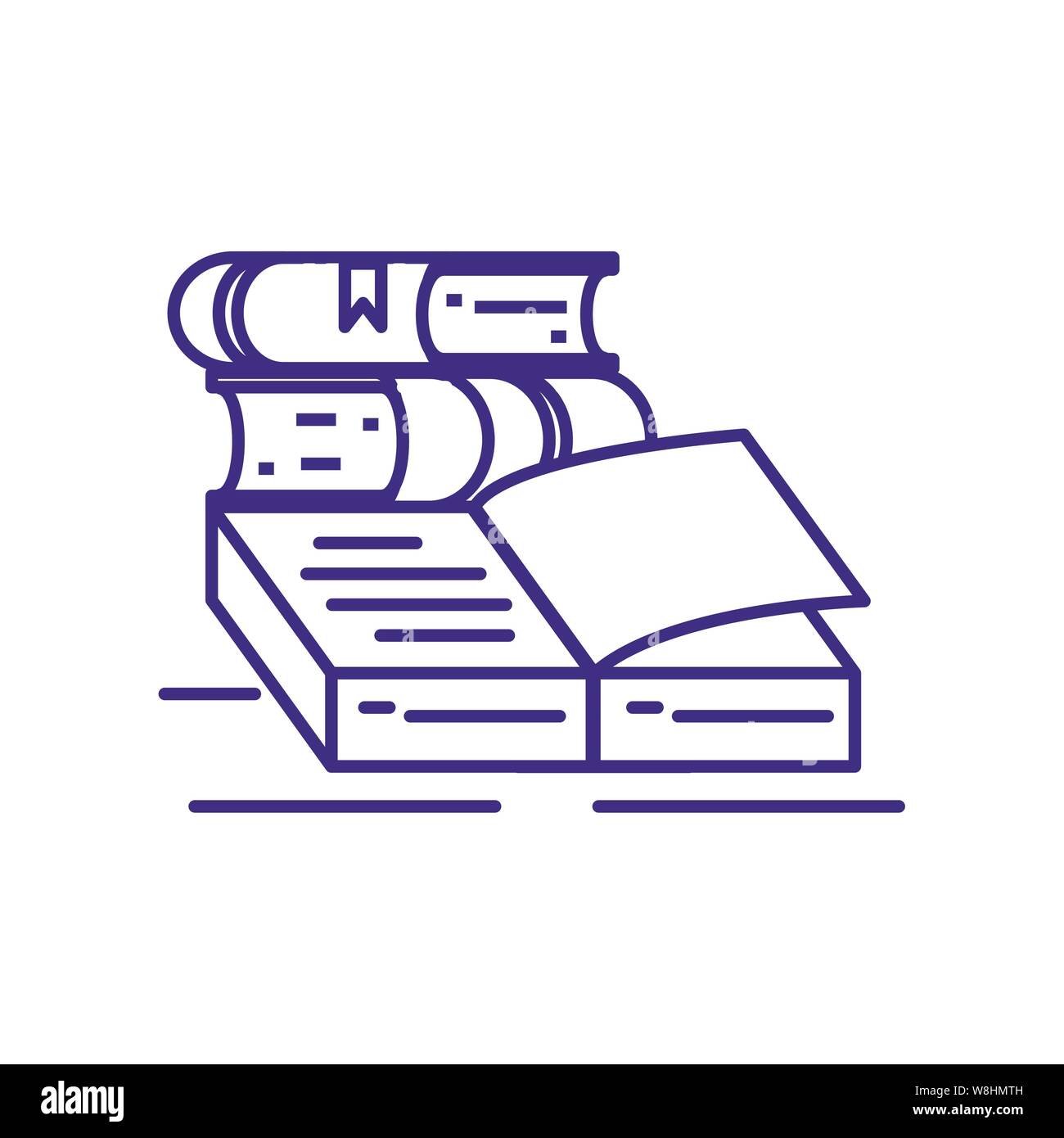 set of textbooks supplies isolated icon vector illustration design ...
