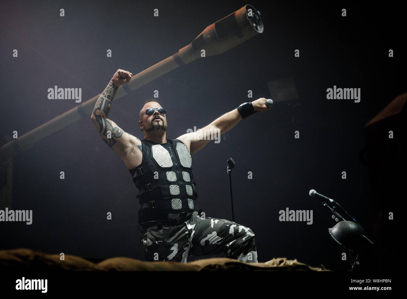 Sabaton perform live on stage at Bloodstock Open Air Festival, UK, 9th ...
