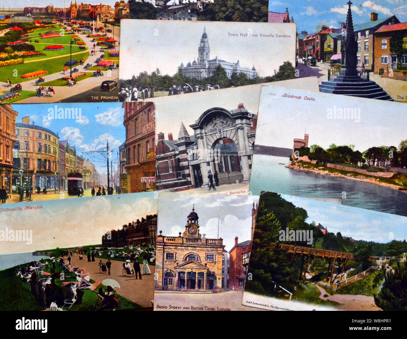 A collection of vintage picture postcards of places mainly in the uk ...