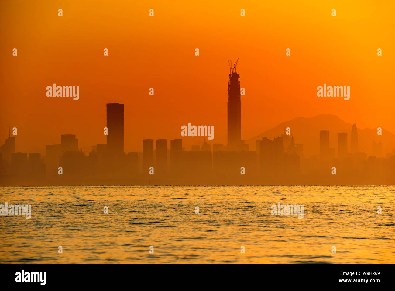 View of the Ping An International Finance Center (IFC) Tower under ...