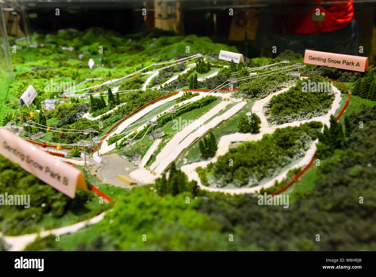 --FILE--The layout of Genting Snow Park for the Beijing 2022 Winter ...