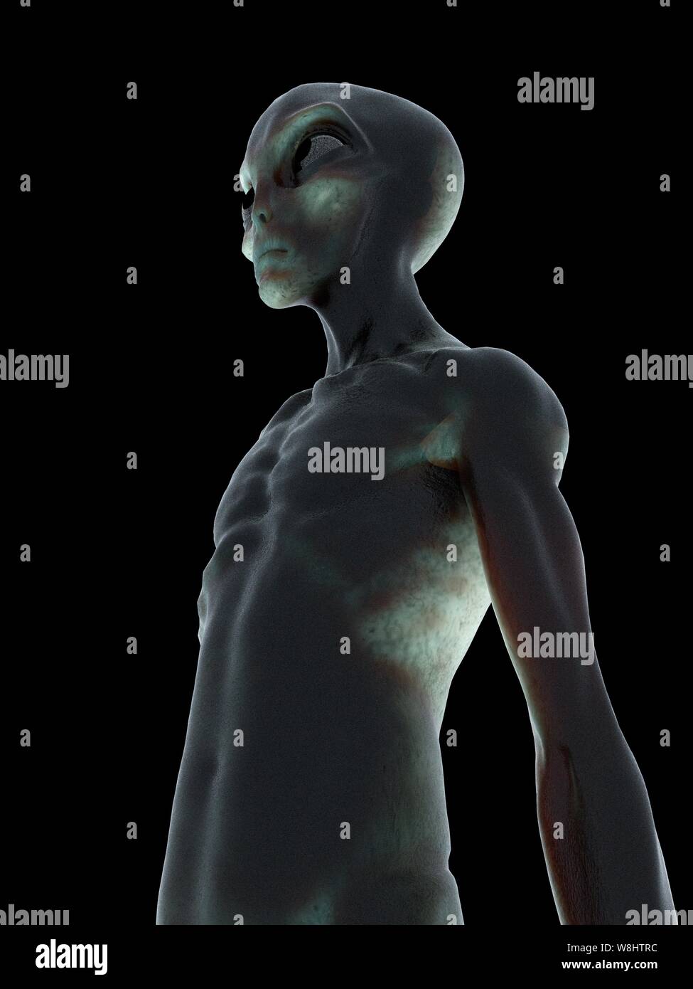 Alien, computer illustration Stock Photo - Alamy