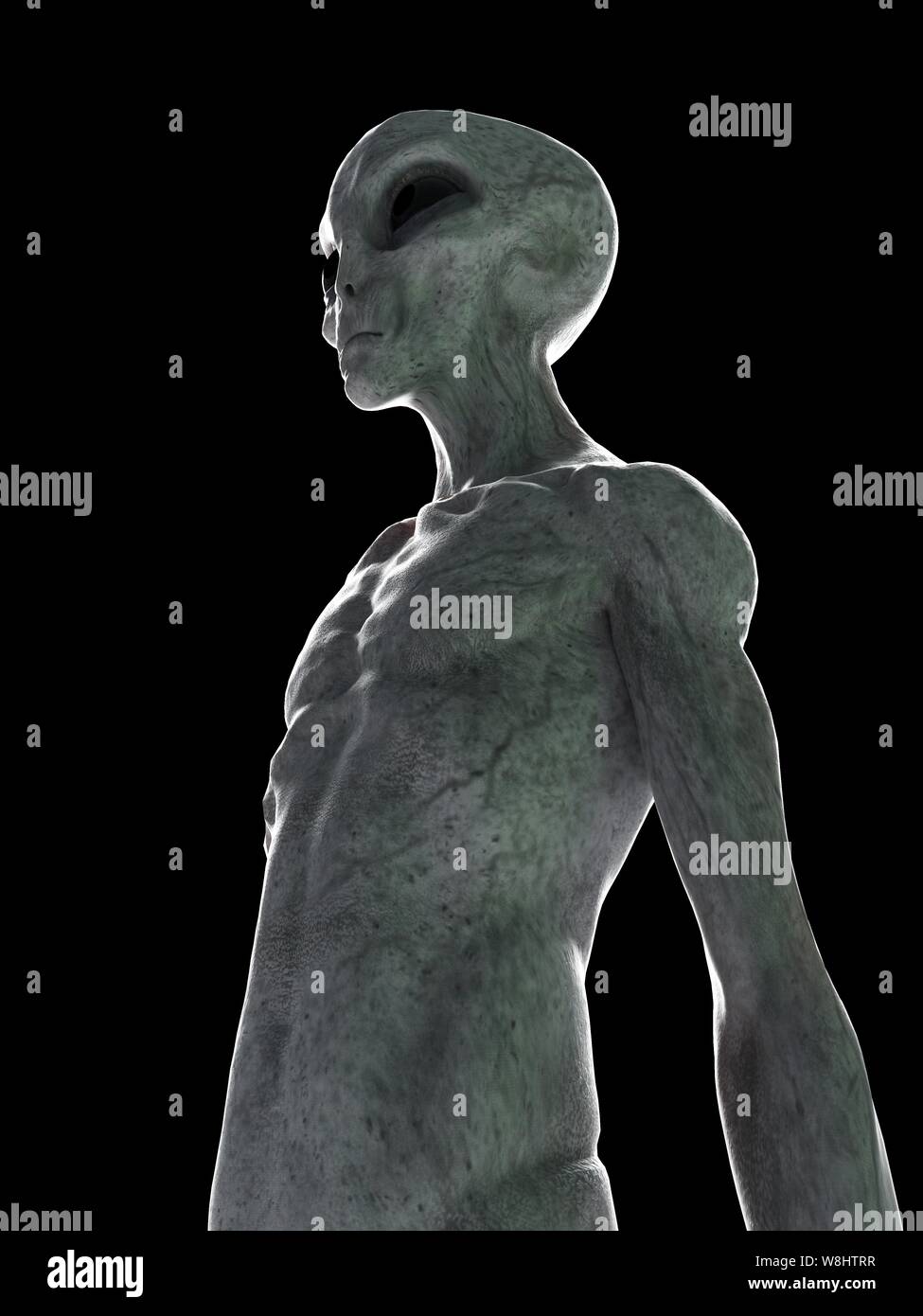 Alien, computer illustration Stock Photo - Alamy