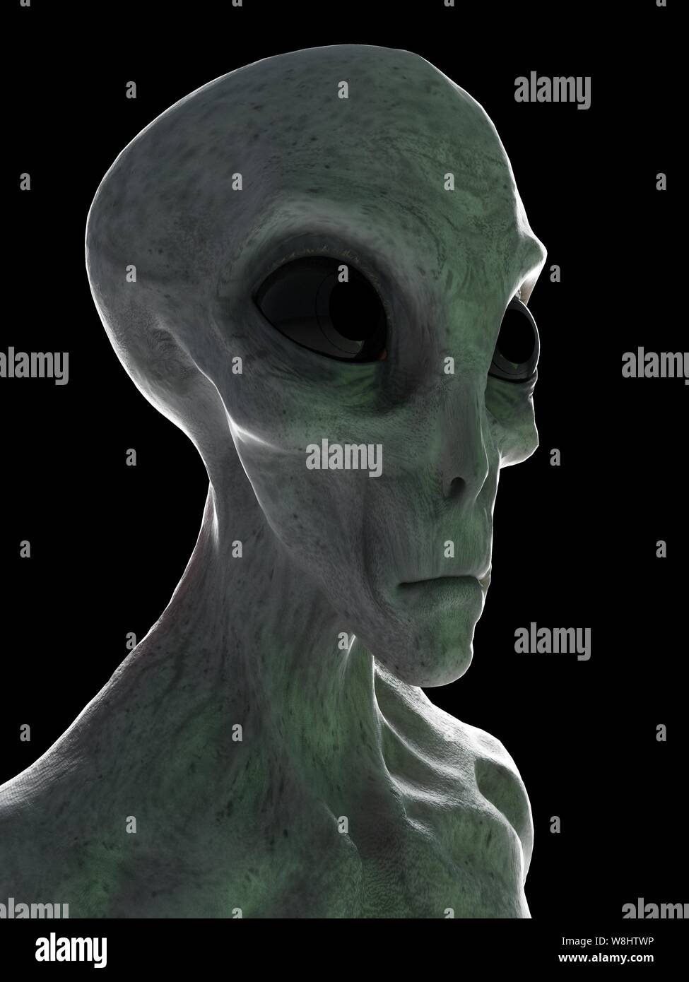 Alien, computer illustration Stock Photo - Alamy