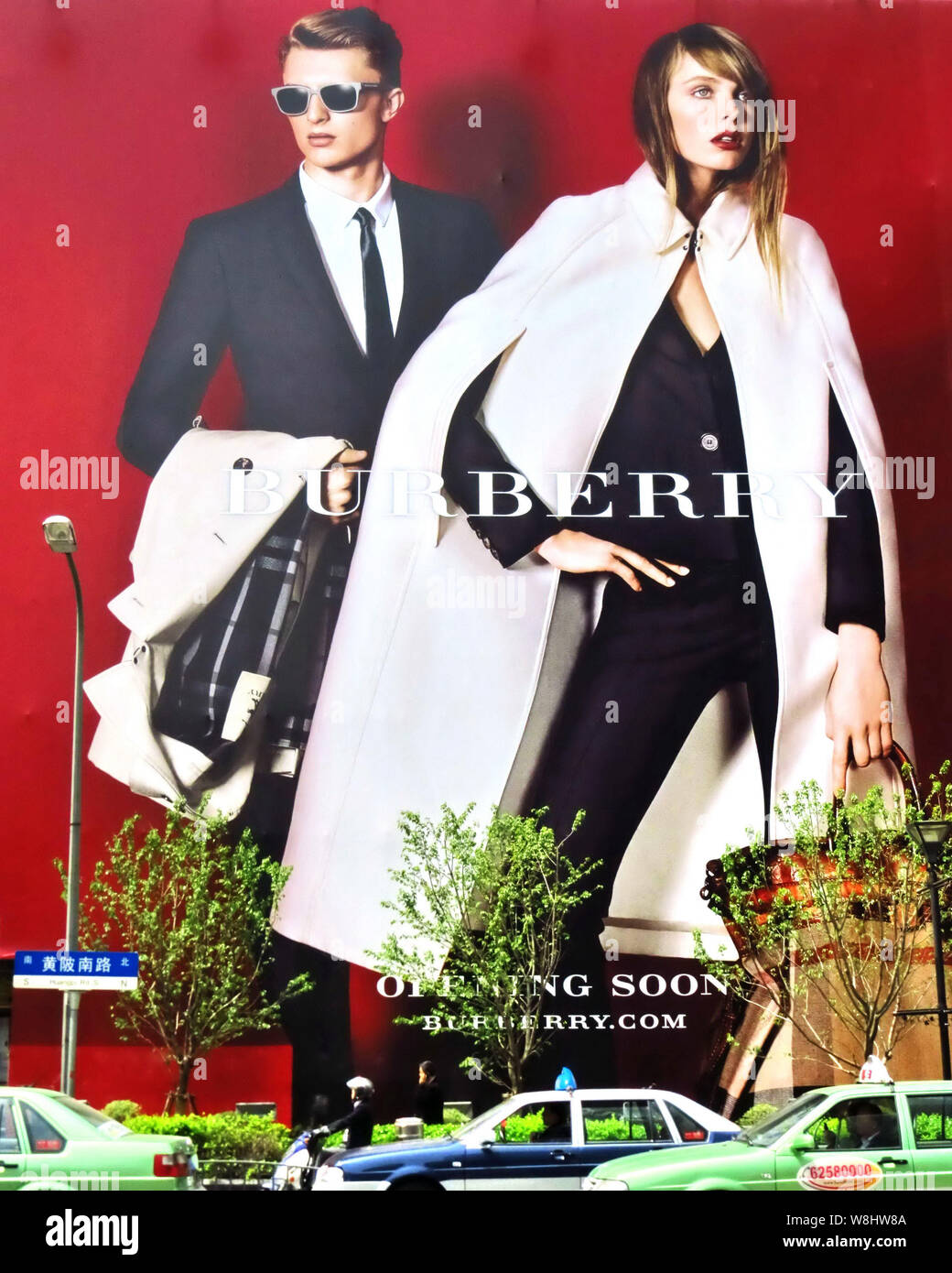 Burberry advertisement hi-res stock photography and images - Alamy