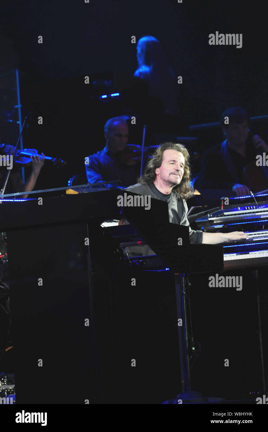 Greek musician Yiannis Hrysomallis, also known as Yanni, performs ...