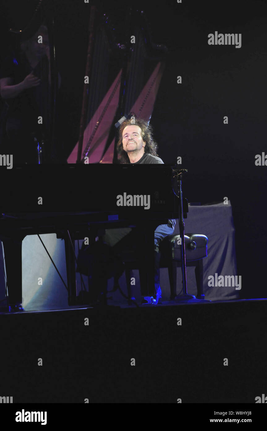 Greek musician Yiannis Hrysomallis, also known as Yanni, performs ...