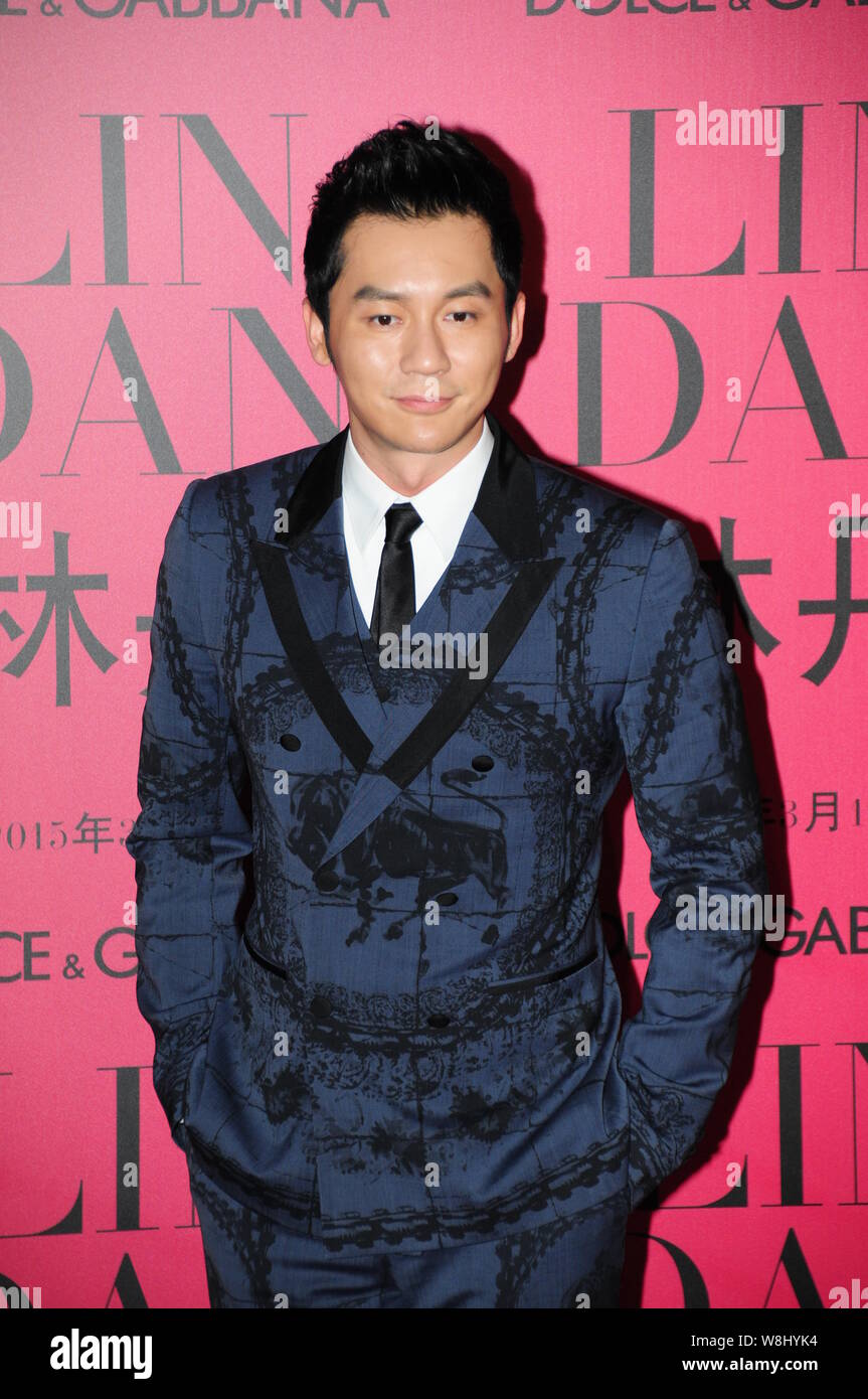 Chinese actor Li Chen poses during the Dolce & Gabbana celebration ...