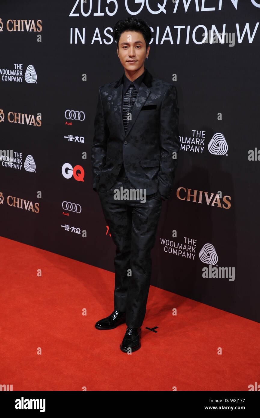 Chinese actor Chen Kun poses on the red carpet as he arrives for the ...