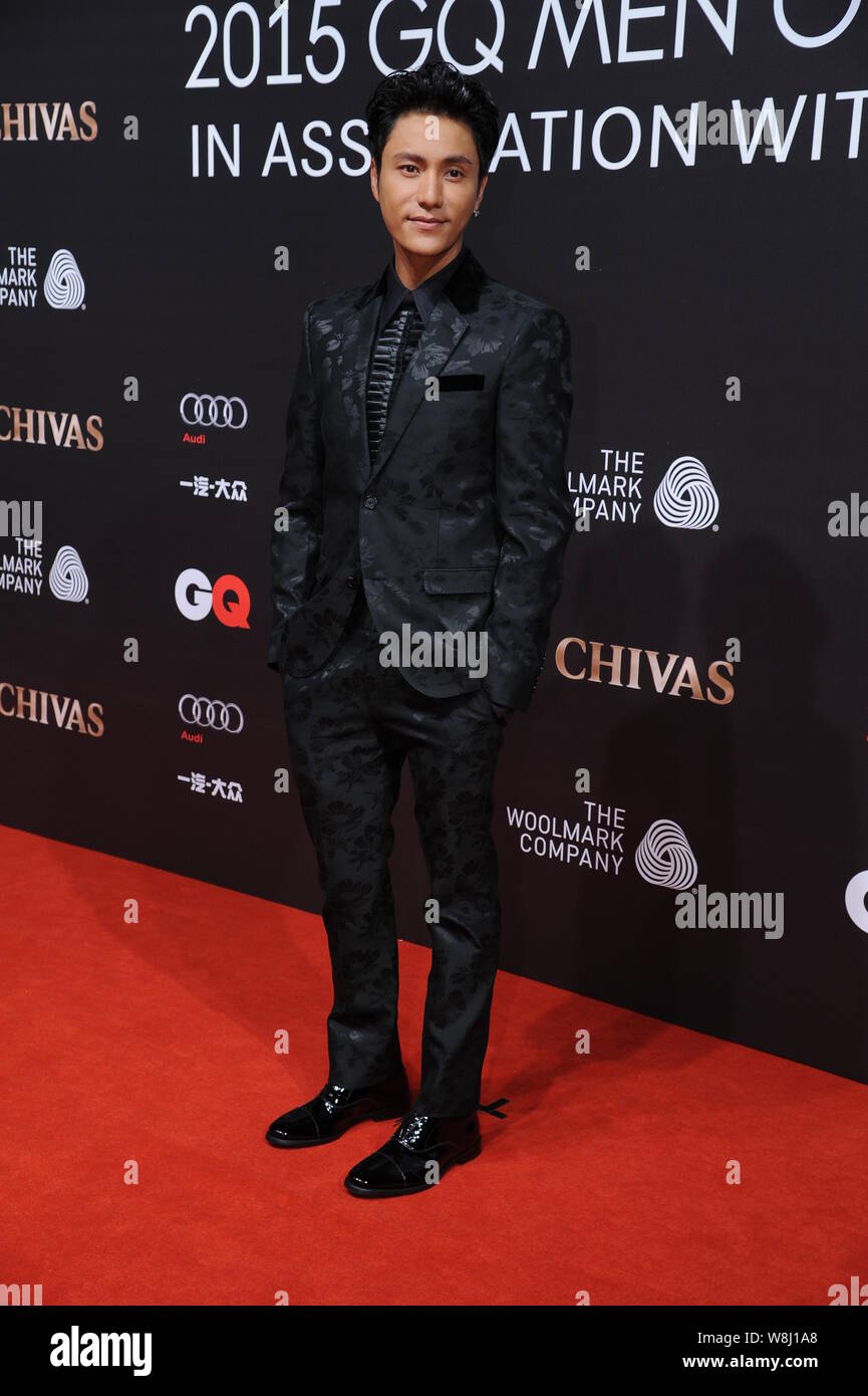 Chinese actor Chen Kun poses on the red carpet as he arrives for the ...