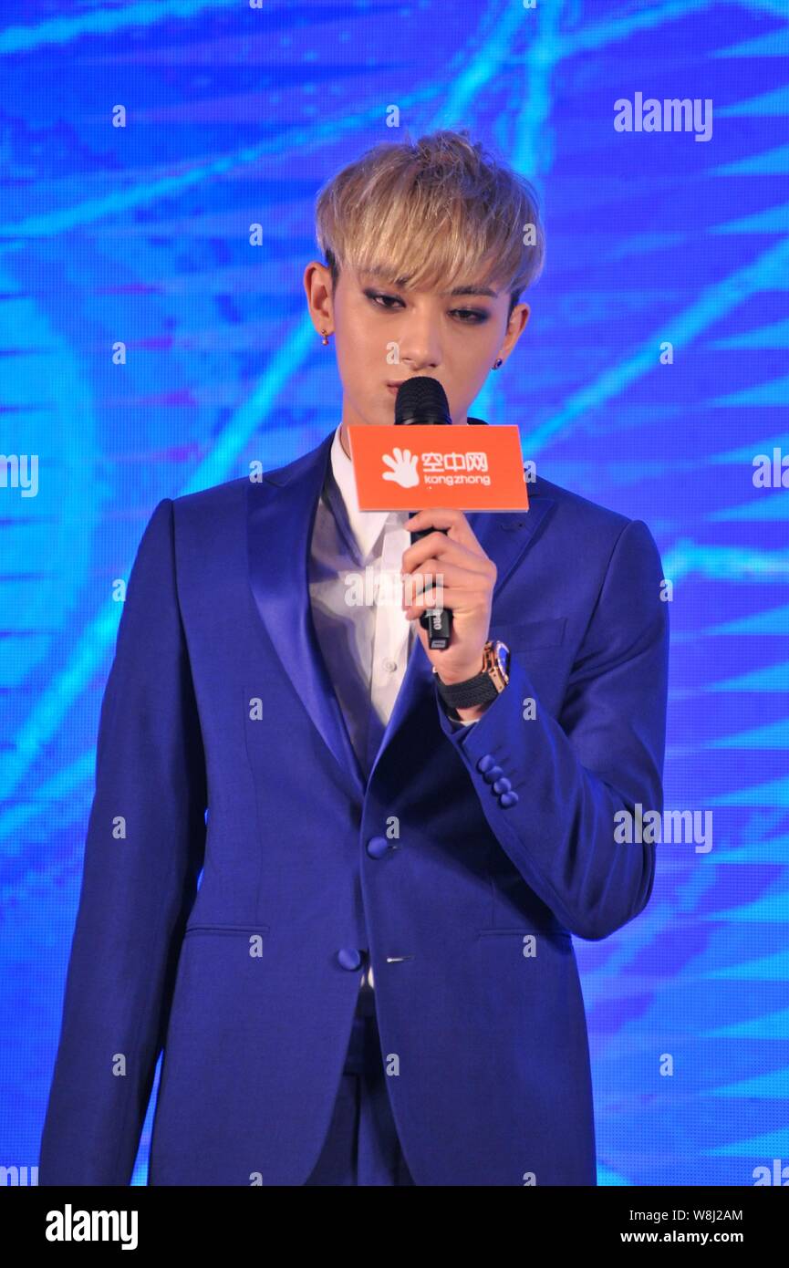 Chinese singer Huang Zitao, better known by his stage name TAO, a ...