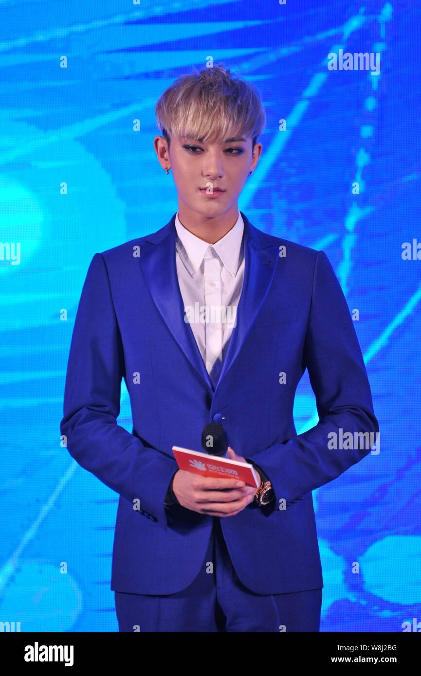 Chinese singer Huang Zitao, better known by his stage name TAO, a ...
