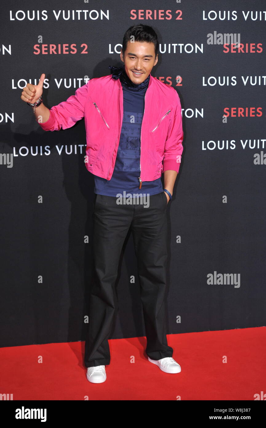 Chinese actor Hu Bing poses on the red carpet for as he arrives for an ...