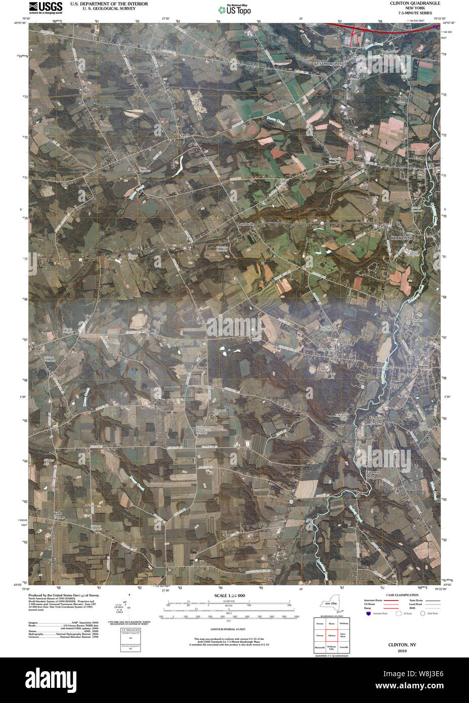 This image map depicts geographic features on the surface of the earth ...