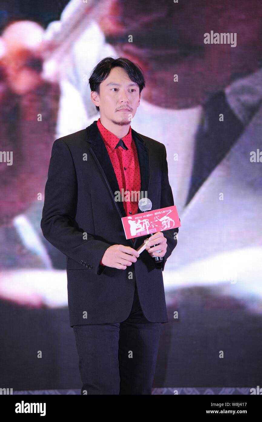 Taiwanese actor Chang Chen poses during a press conference for his ...