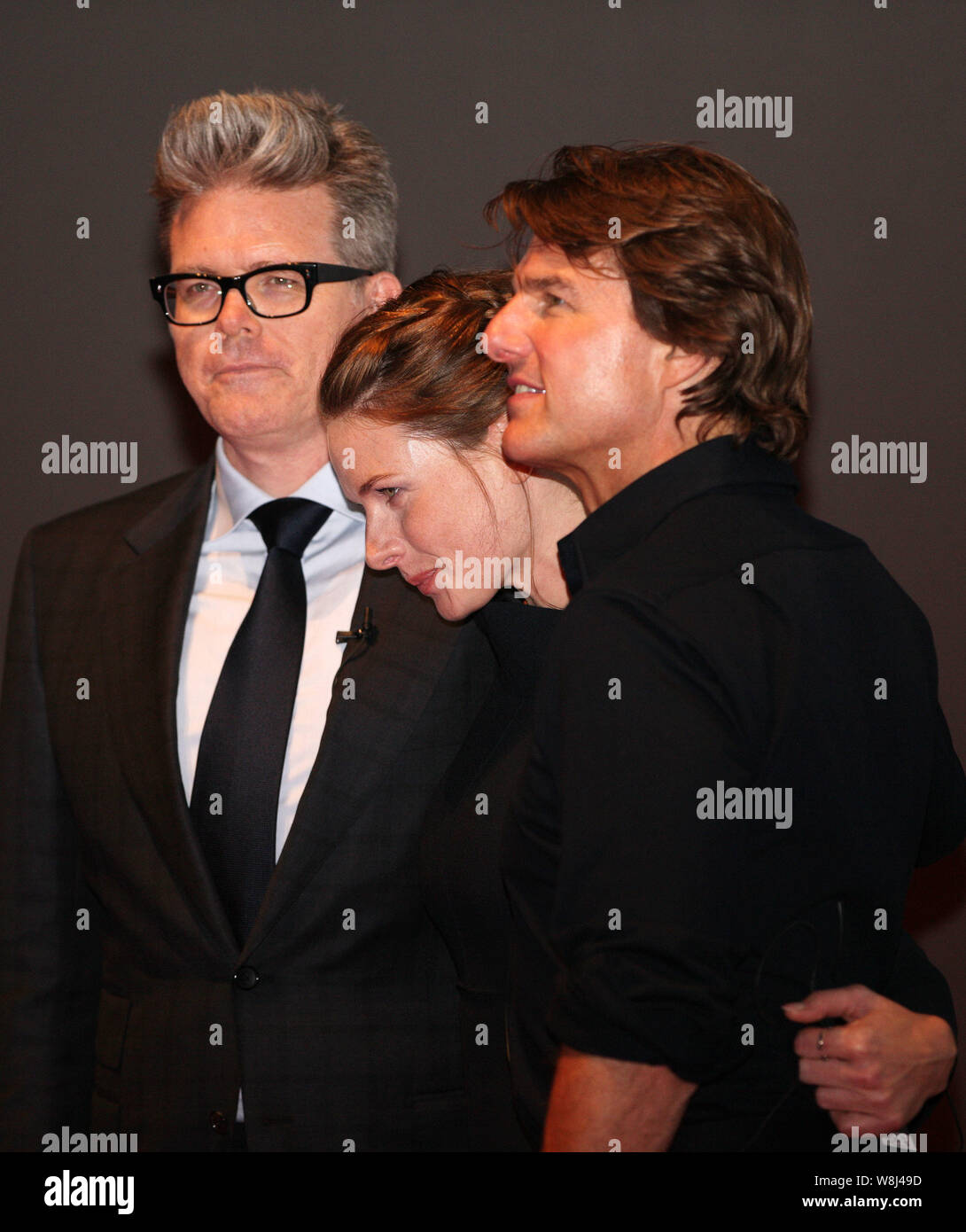 (From left) American director Christopher McQuarrie, Swedish actress ...
