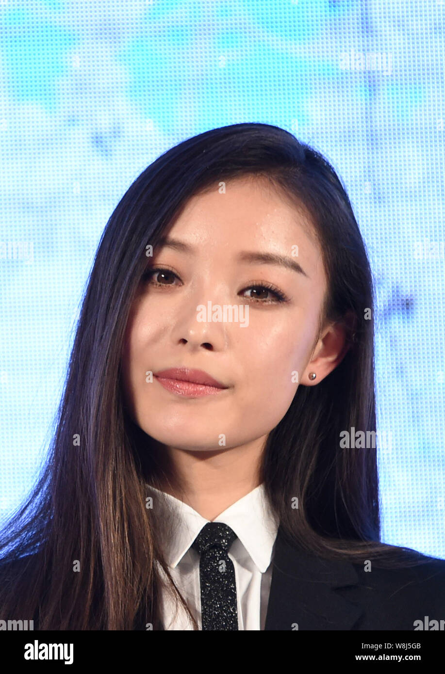 Chinese actress Ni Ni attends the press conference for the premiere of ...